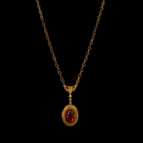 Vintage | Jewelry | Vintage Art Deco Revival Bronze Gold Amber Stone ...